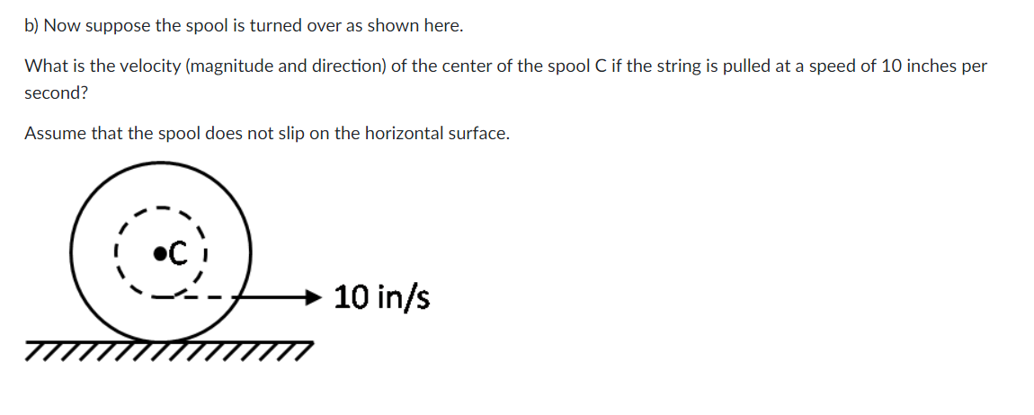Solved 3) Consider a spool like the one shown here, with | Chegg.com