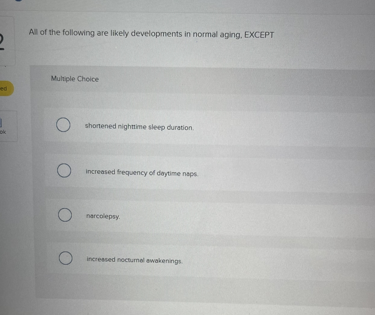 Solved A recent study of middle-aged adults (Swainson, | Chegg.com