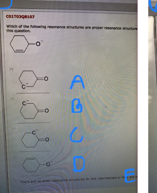 Solved which of the following resonance structures are | Chegg.com