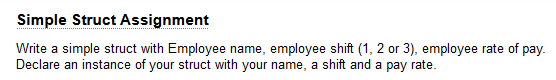 Solved Structures in C++ (cont) Define a structure struct | Chegg.com