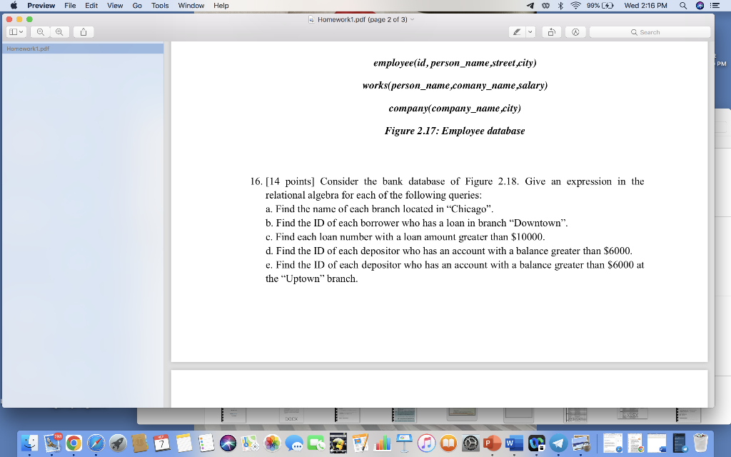employee(id,person_name,street,city) | Chegg.com
