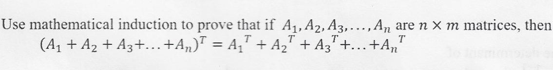 Solved Use mathematical induction to prove that if A1, A2, | Chegg.com