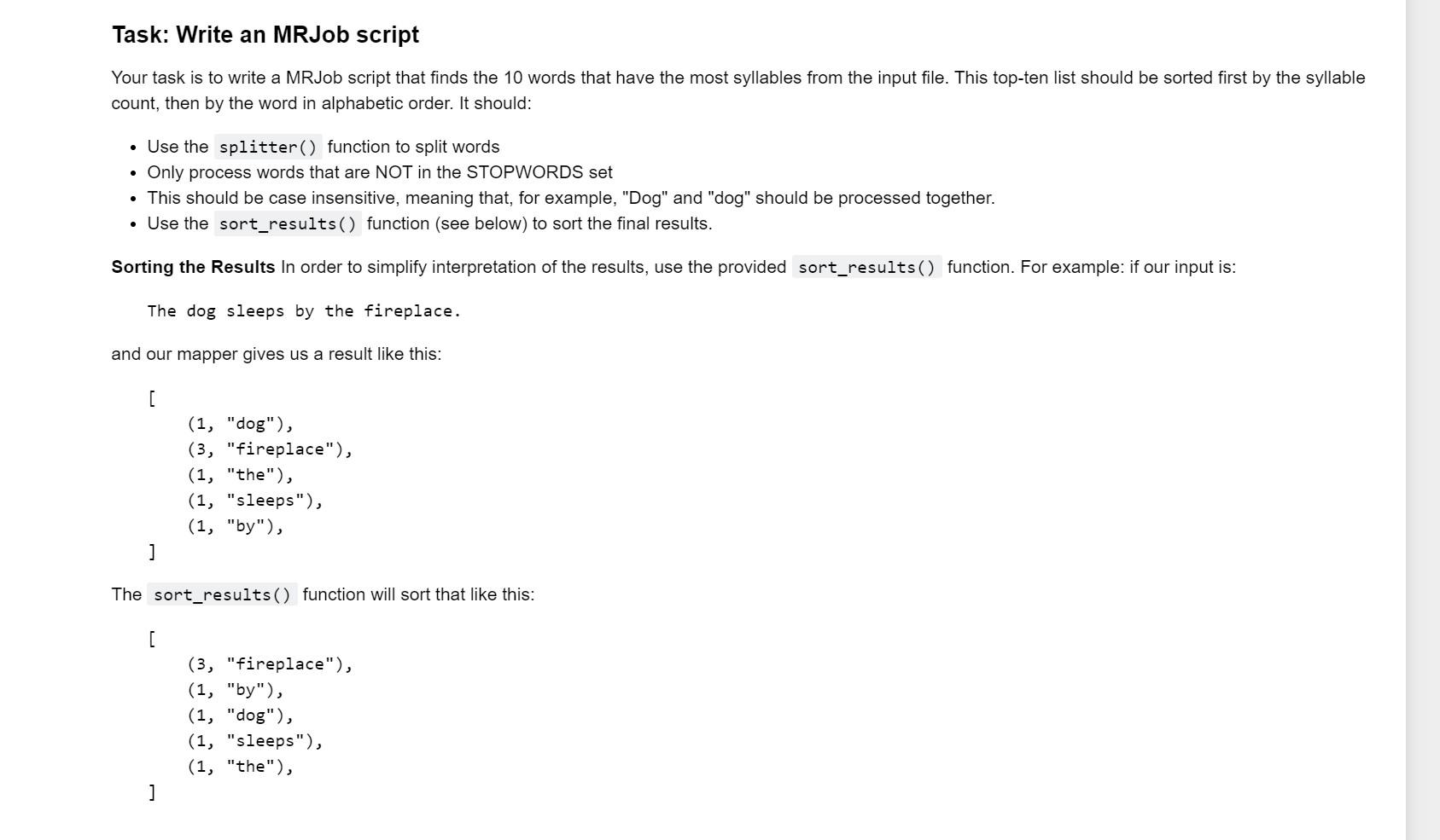 Solved -- SYLLABLE COUNT -- The syllables -package (which is | Chegg.com