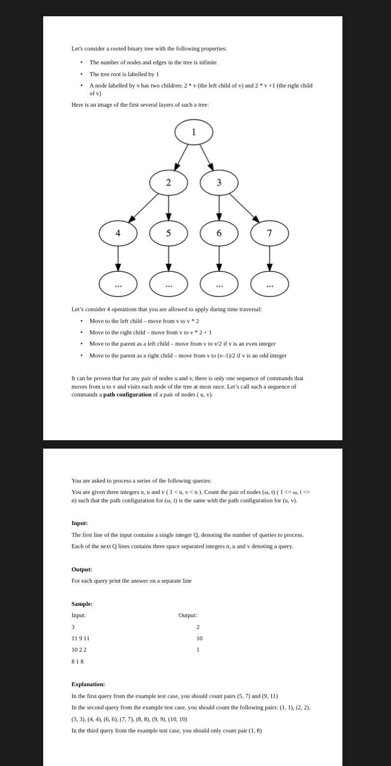 Let's consider a rooted binary tree with the | Chegg.com