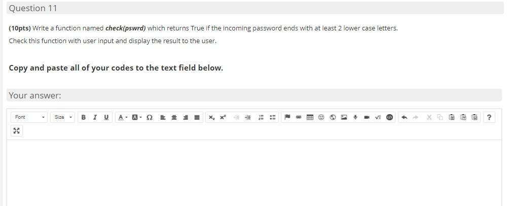 Solved Question 48 (15pts) Create a list and fill it with 6 | Chegg.com
