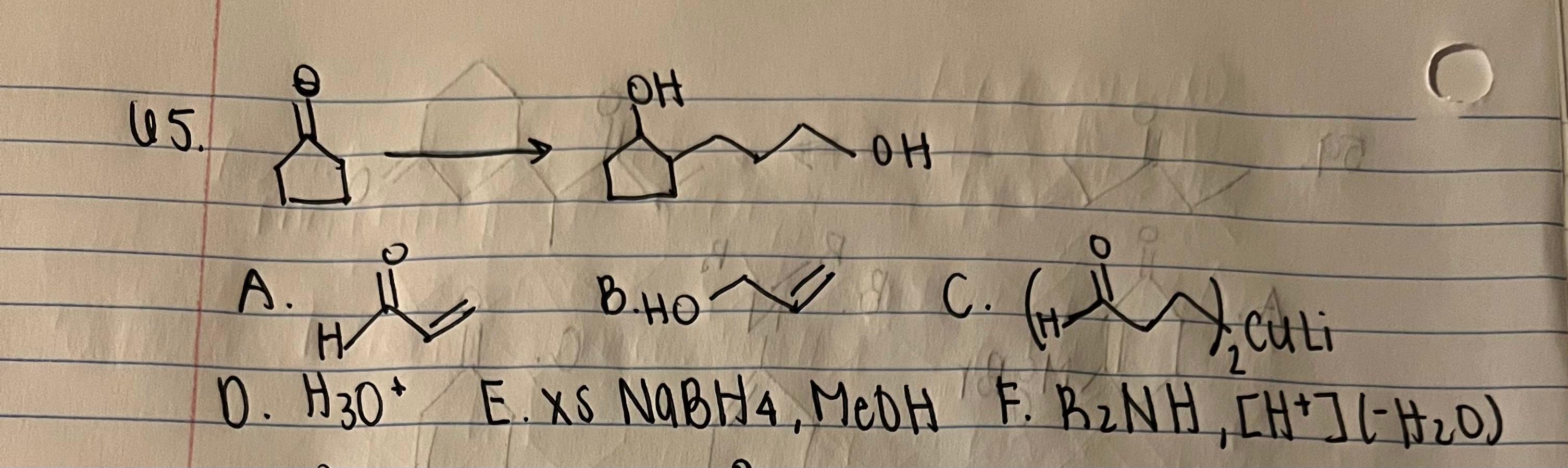Solved A⋅Ph⋂Br B. Ph Br c. PhBrPr D. H3O+, heat E. NaOEJ | Chegg.com