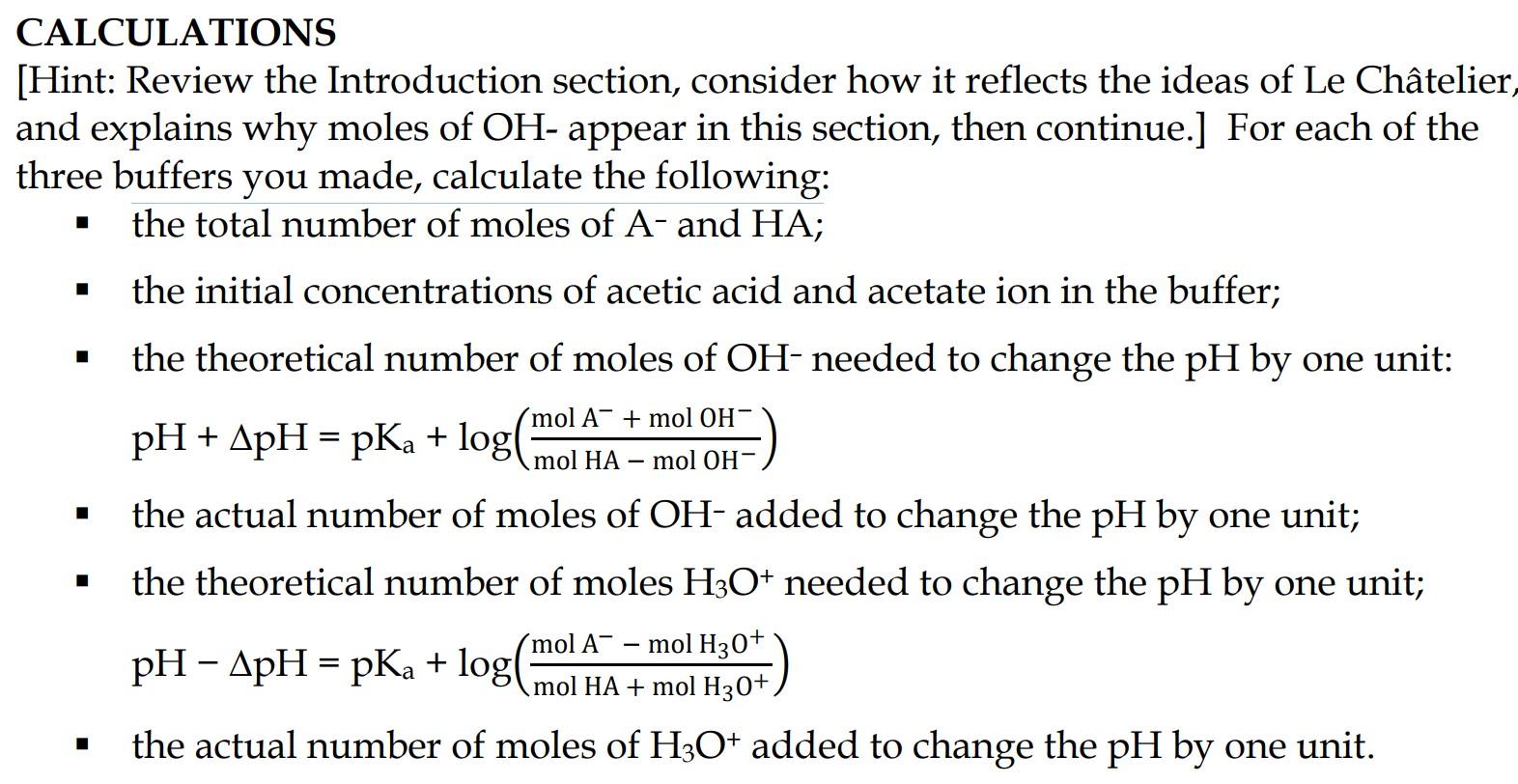 - Experiment #10 - Buffers: Weak Acid/Base Mixtures | Chegg.com