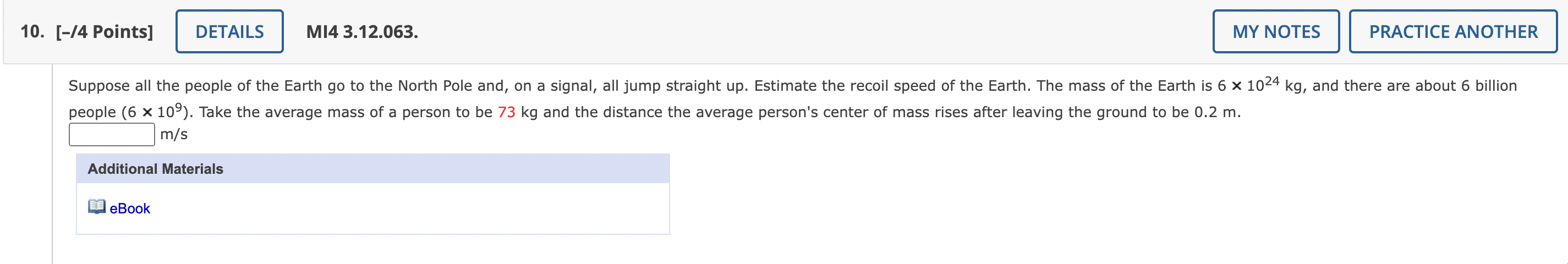 Solved people (6×109). Take the average mass of a person to | Chegg.com