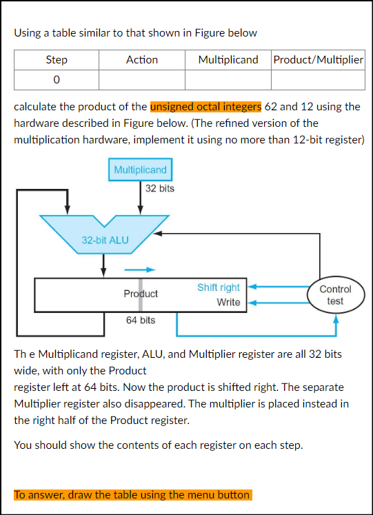 Solved Using a table similar to that shown in Figure below | Chegg.com