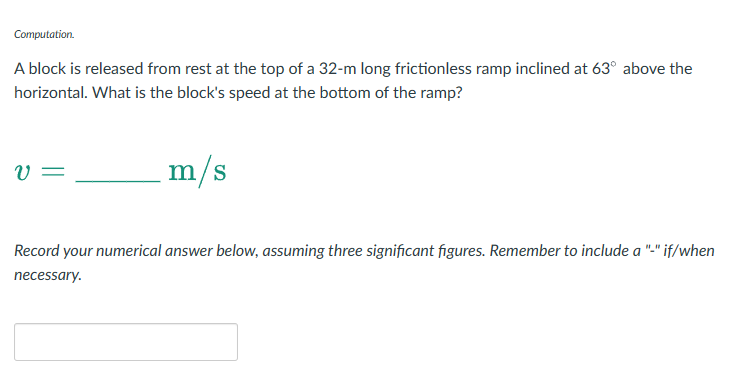 Solved A block is released from rest at the top of a 32-m | Chegg.com