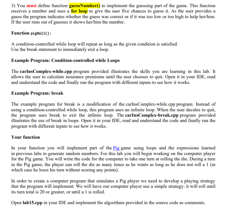 Solved Lab 15: do and for loops Due: 11/9/22 In this lab you | Chegg.com