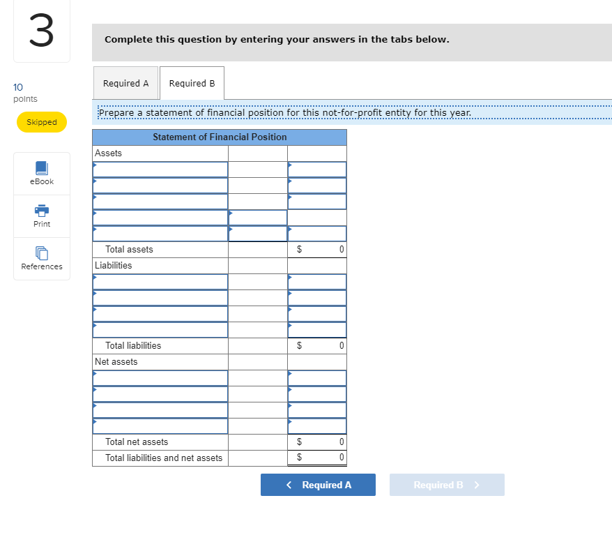 Solved 3 A private not-for-profit entity is working to | Chegg.com