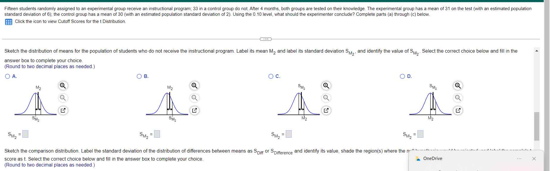 Click the icon to view Cutoff Scores for the t | Chegg.com