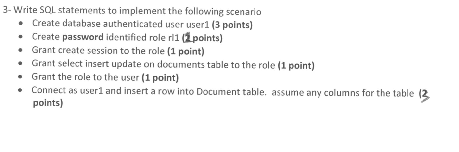 Solved 3- Write SQL statements to implement the following | Chegg.com