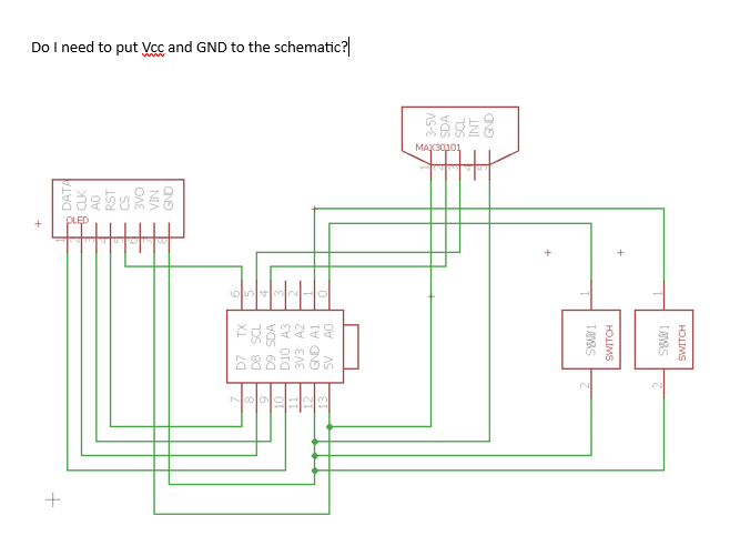Solved Do I need to put VCc and GND to the schematic? | Chegg.com