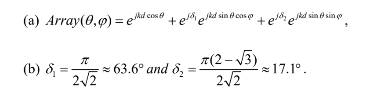 Solved (a) Derive the expression for the group pattern | Chegg.com