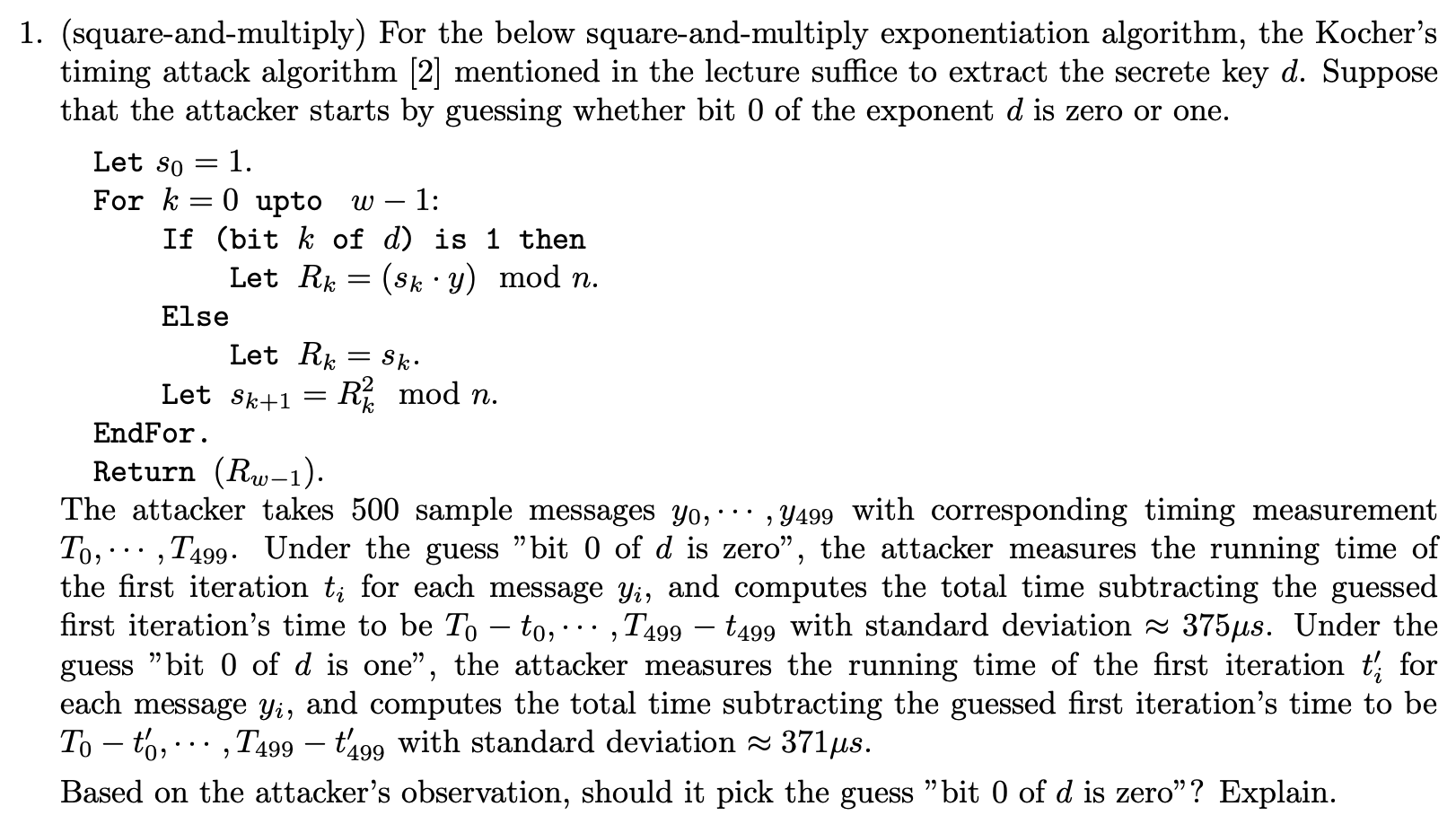 (square-and-multiply) For the below | Chegg.com (square-and-multiply) For the below | Chegg.com