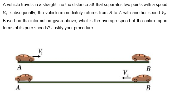 Solved A vehicle travels in a straight line the distance AB | Chegg.com