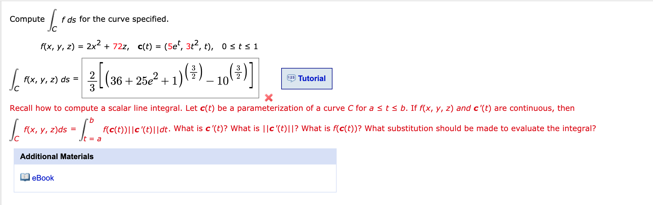 Solved Compute f ds for the curve specified. f(x, y, z) = | Chegg.com