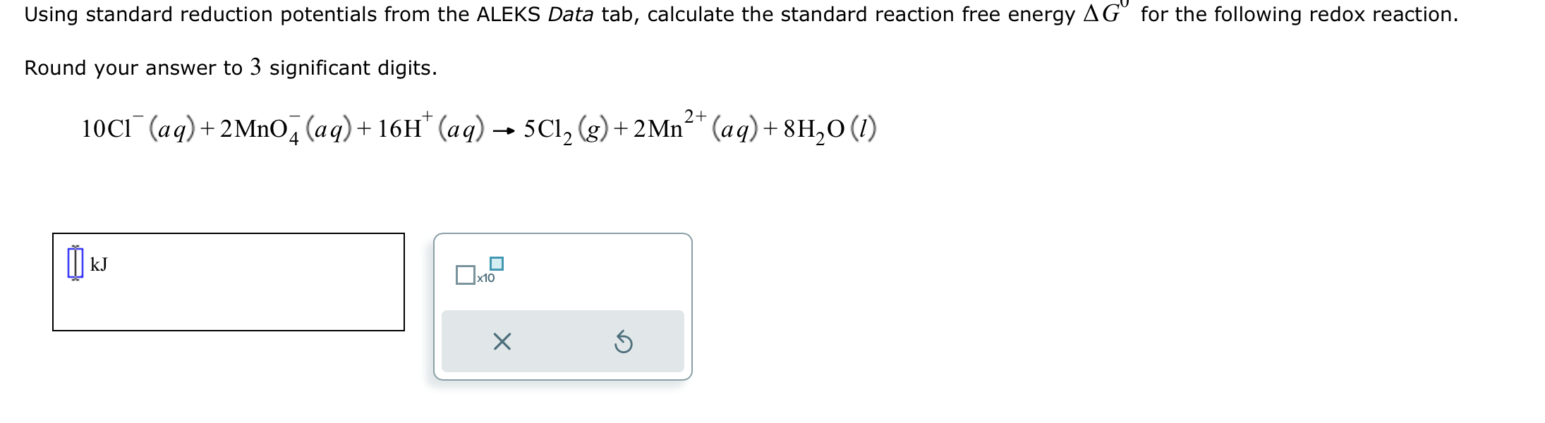 Solved Using standard reduction potentials from the ALEKS | Chegg.com