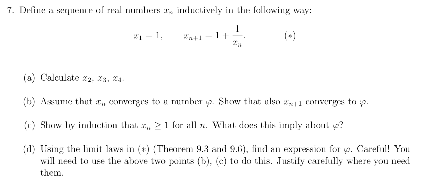Solved 9.3 Theorem. If (sn) converges to s and (tn) | Chegg.com