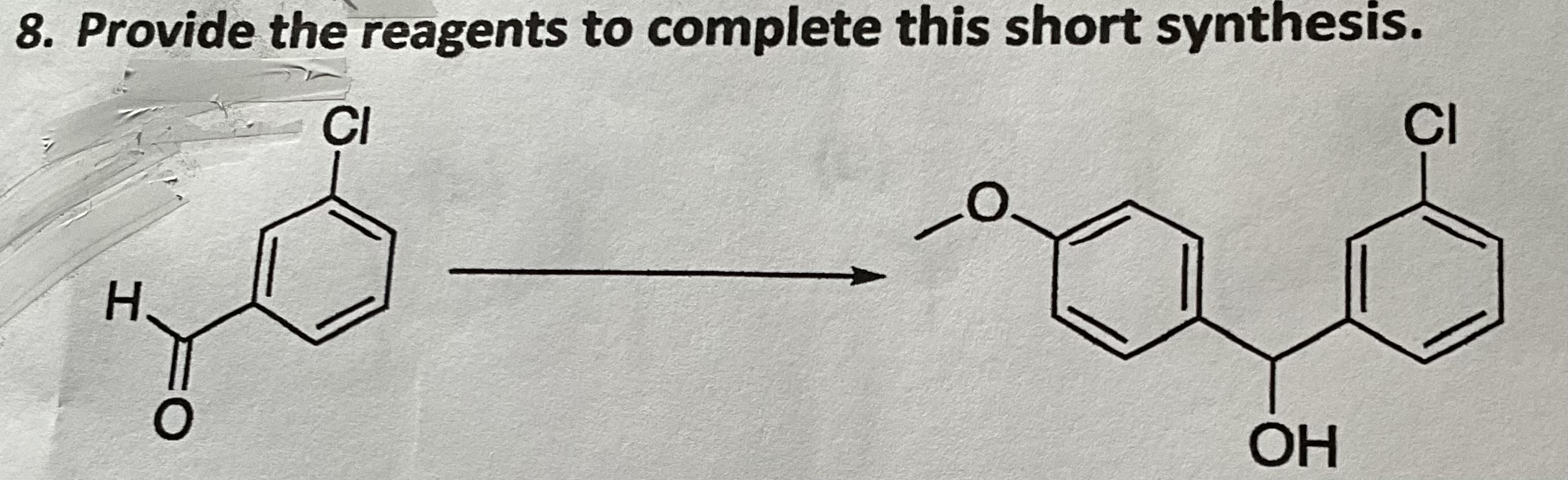 Solved Provide the reagents to complete this short | Chegg.com