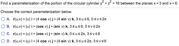 Solved Find a parameterization of the portion of the | Chegg.com