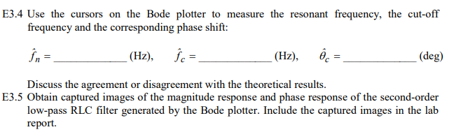 Solved Exercise 7-3: Second-order low-pass filter Consider | Chegg.com