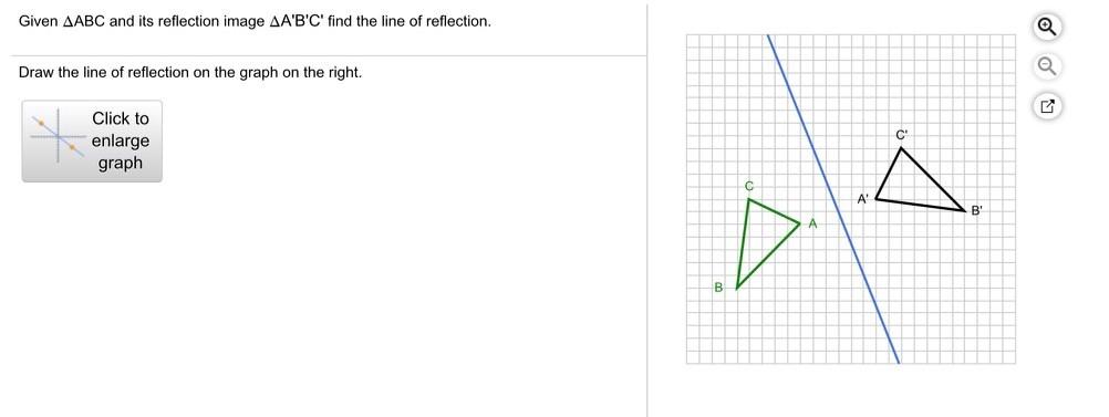 Solved Given AABC and its reflection image AA'B'C' find the | Chegg.com