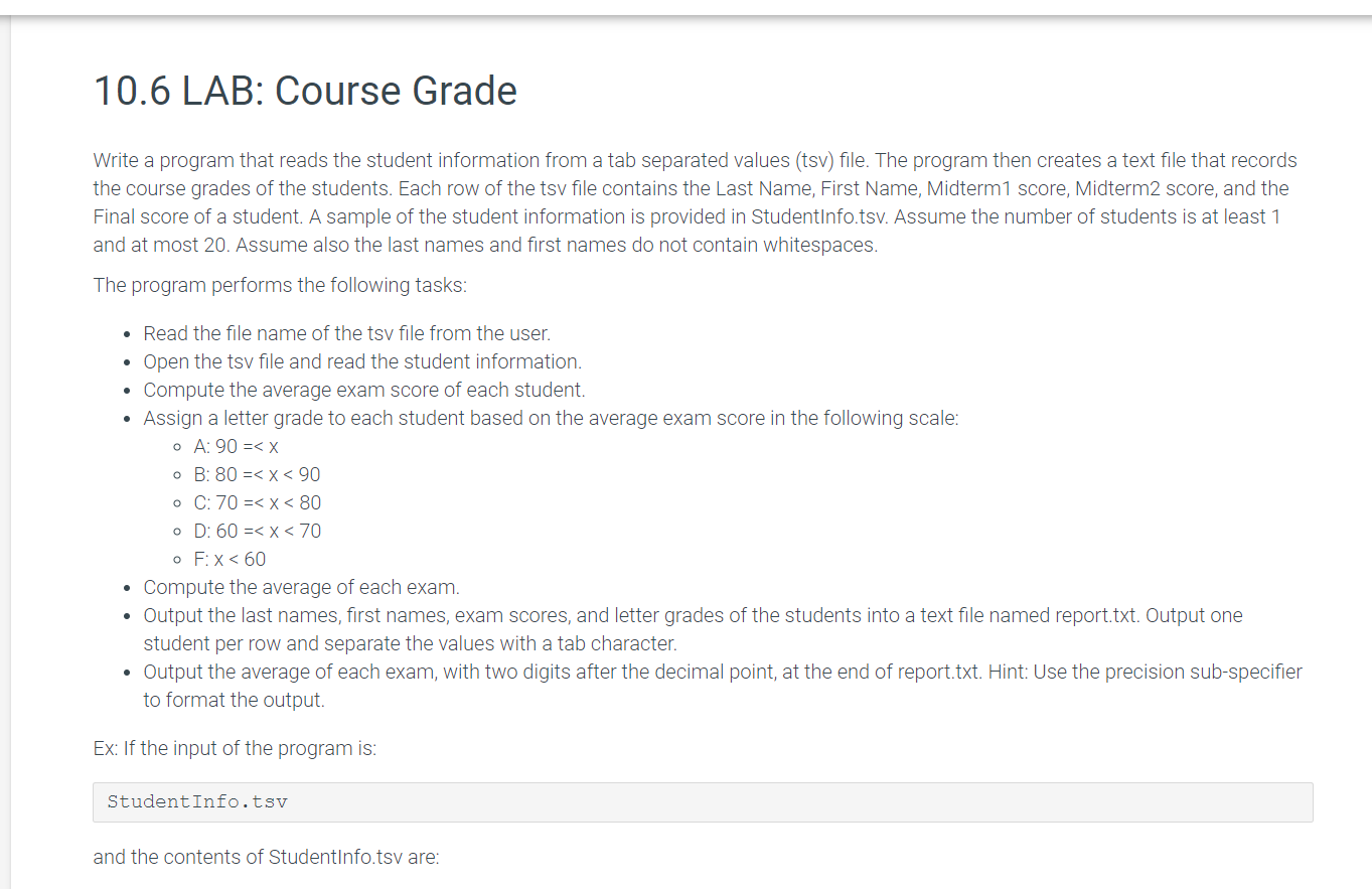 Solved \r\nEx: If the input of the program is: | Chegg.com