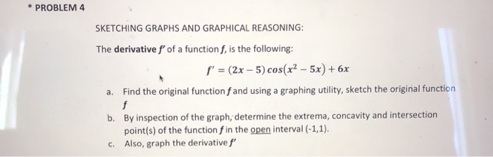 Solved PROBLEM4 SKETCHING GRAPHS AND GRAPHICAL REASONING The | Chegg.com