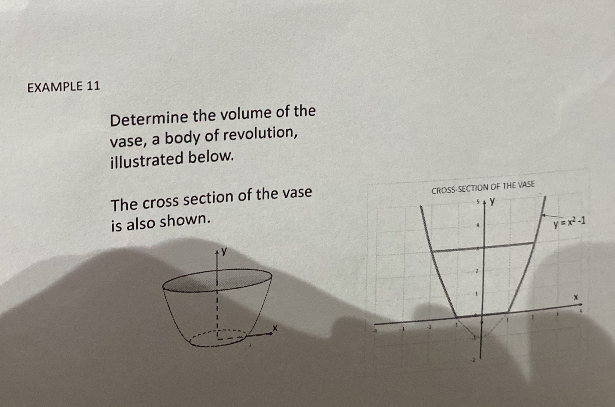 Solved Determine the volume of the vase, a body of | Chegg.com