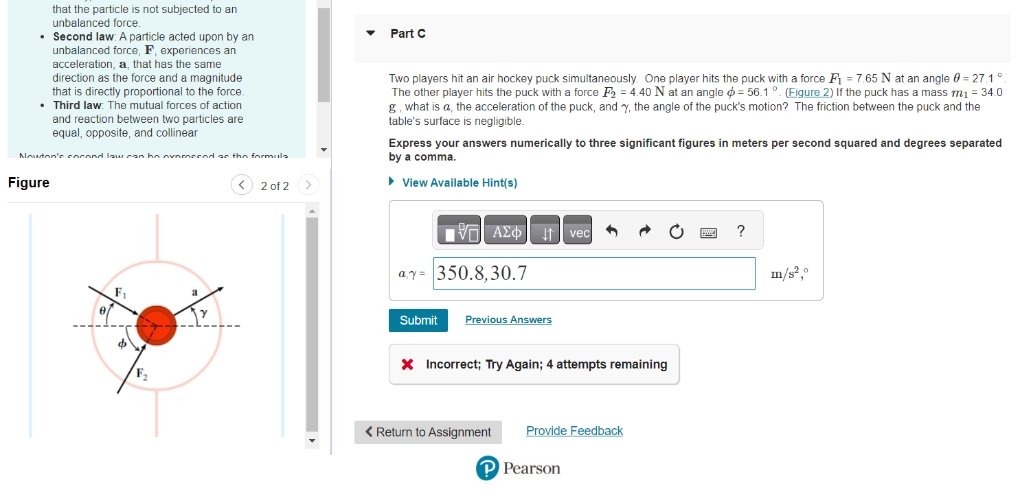 Solved that the particle is not subjected to an unbalanced | Chegg.com