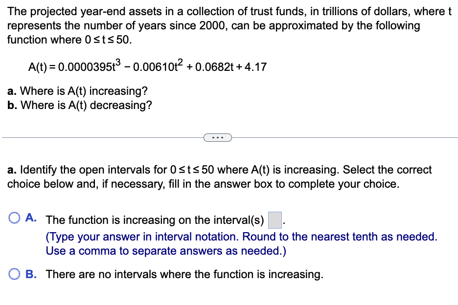 Solved The projected year-end assets in a collection of | Chegg.com