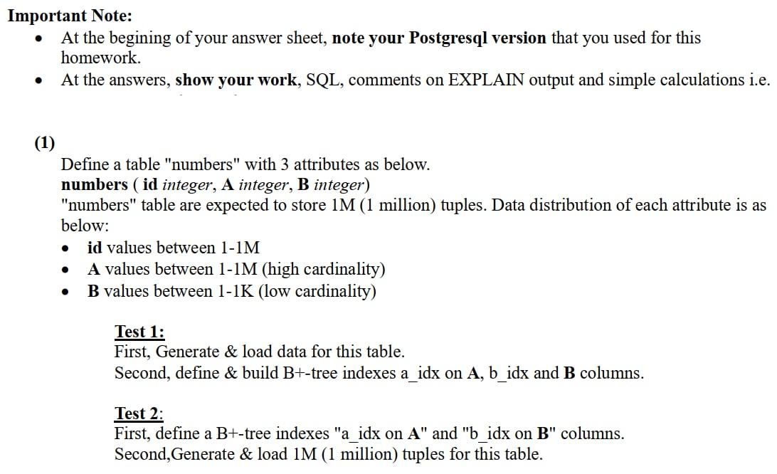 Solved Important Note: - At the begining of your answer | Chegg.com