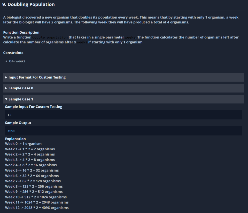 Solved 9. Doubling Population A biologist discovered a new | Chegg.com