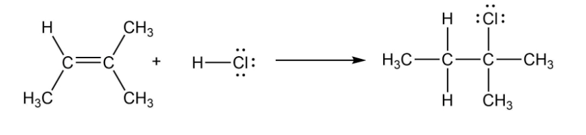 Solved H H :ci: H CH3 CEC + H-CI: H3C—C—C—CH3 H3C CH3 H Н. | Chegg.com