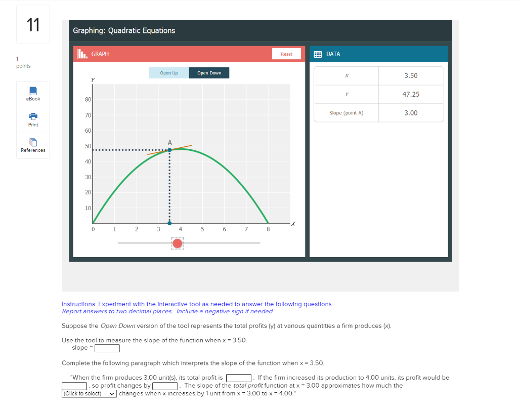 Solved Instructions: Experiment with the interactive tool as | Chegg.com