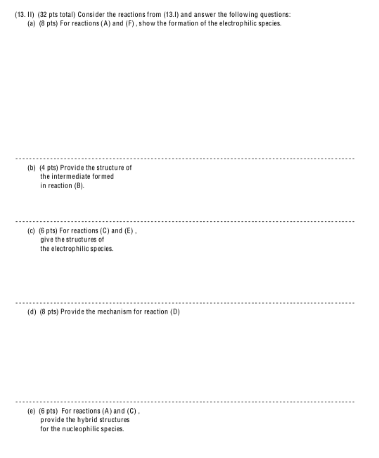 Solved 13) (62 pts total) (13.1) (30 pts) For the following | Chegg.com