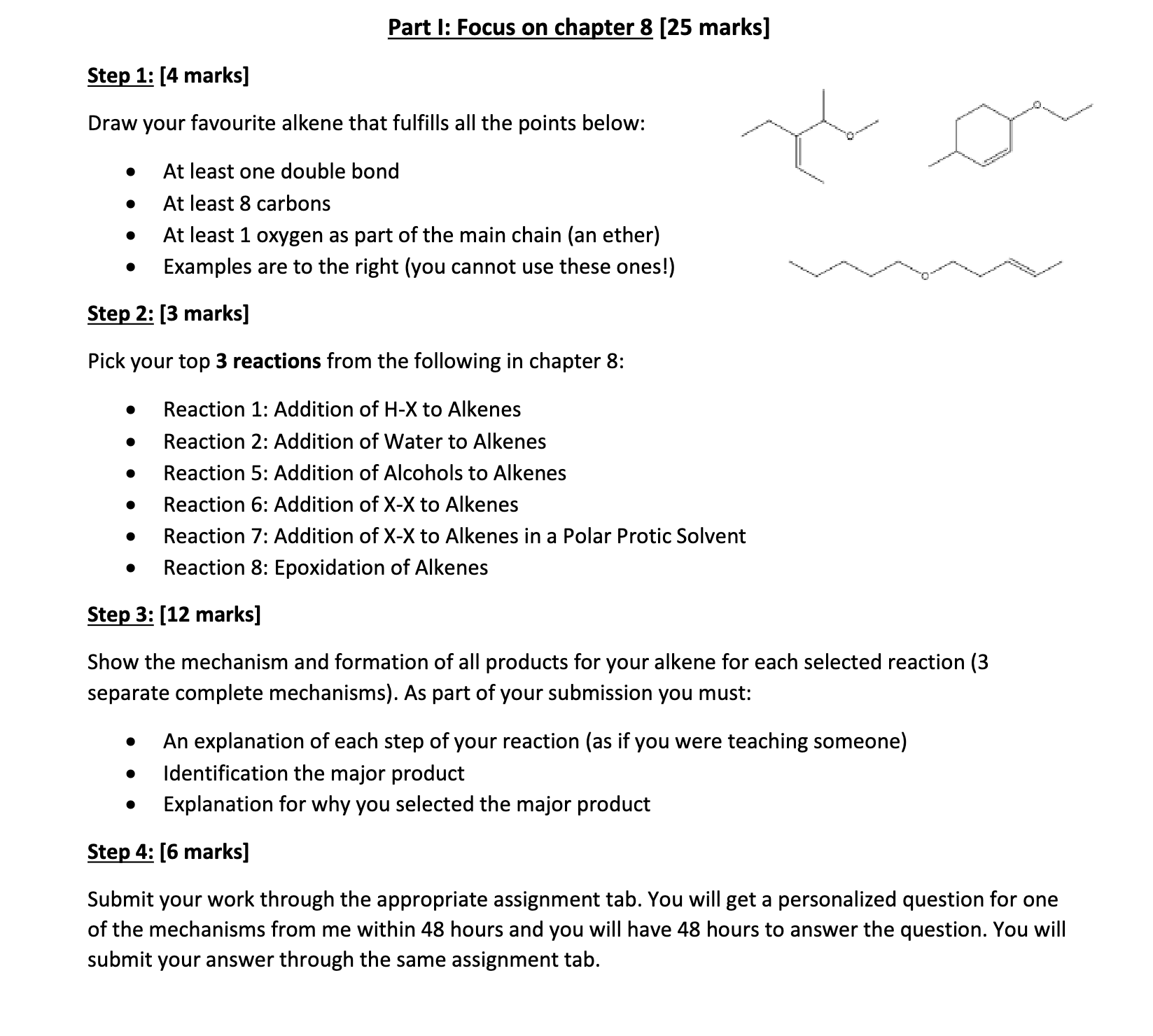 Solved Part I: Focus on chapter 8 [25 ﻿marks]Step 1: [4 | Chegg.com