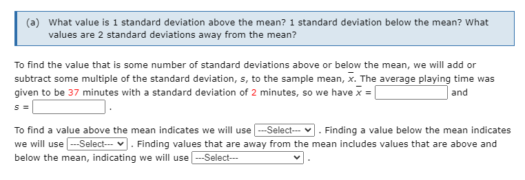 Solved (a) What value is 1 standard deviation above the | Chegg.com