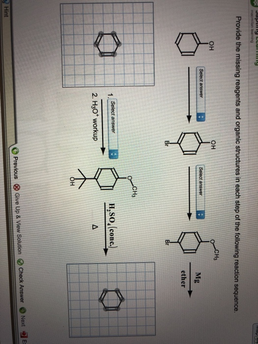Solved Provide the missing reagents and organic structures | Chegg.com