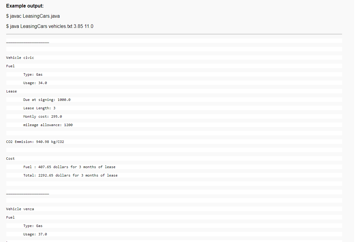 Solved 2. Leasing Cost (55 points) The purpose of this | Chegg.com