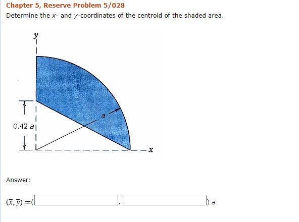 Solved Chapter 5, Reserve Problem 5/028 Determine the x- and | Chegg.com Solved Chapter 5, Reserve Problem 5/028 Determine the x- and | Chegg.com
