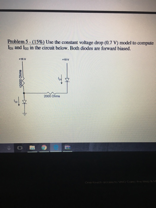 Solved Use the constant voltage drop (0.7 V) model to | Chegg.com