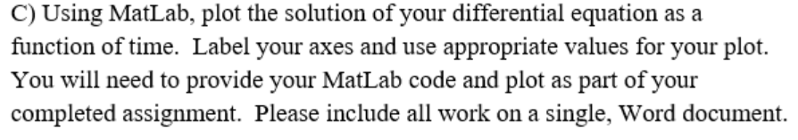 Solved Differential Equation for data: dp/dt = kp | Chegg.com