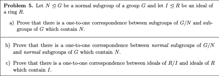 Solved Problem 5. Let N G be a normal subgroup of a group G | Chegg.com