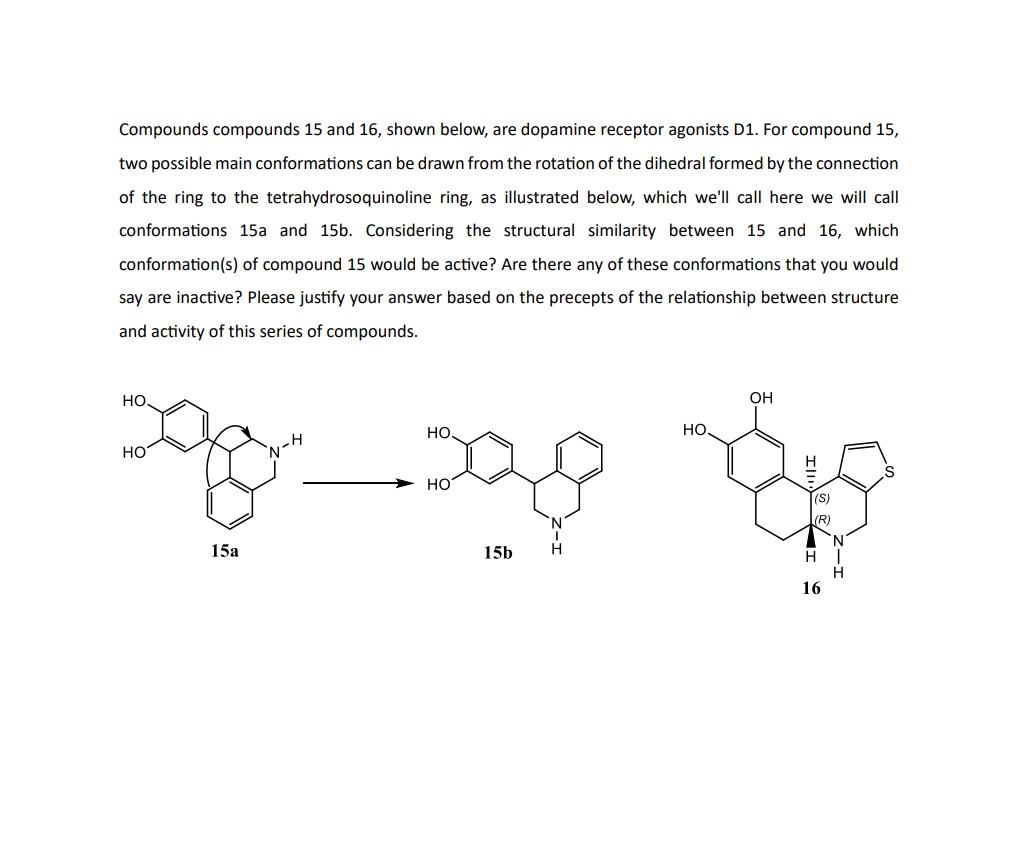 Solved Compounds compounds 15 ﻿and 16, ﻿shown below, are | Chegg.com