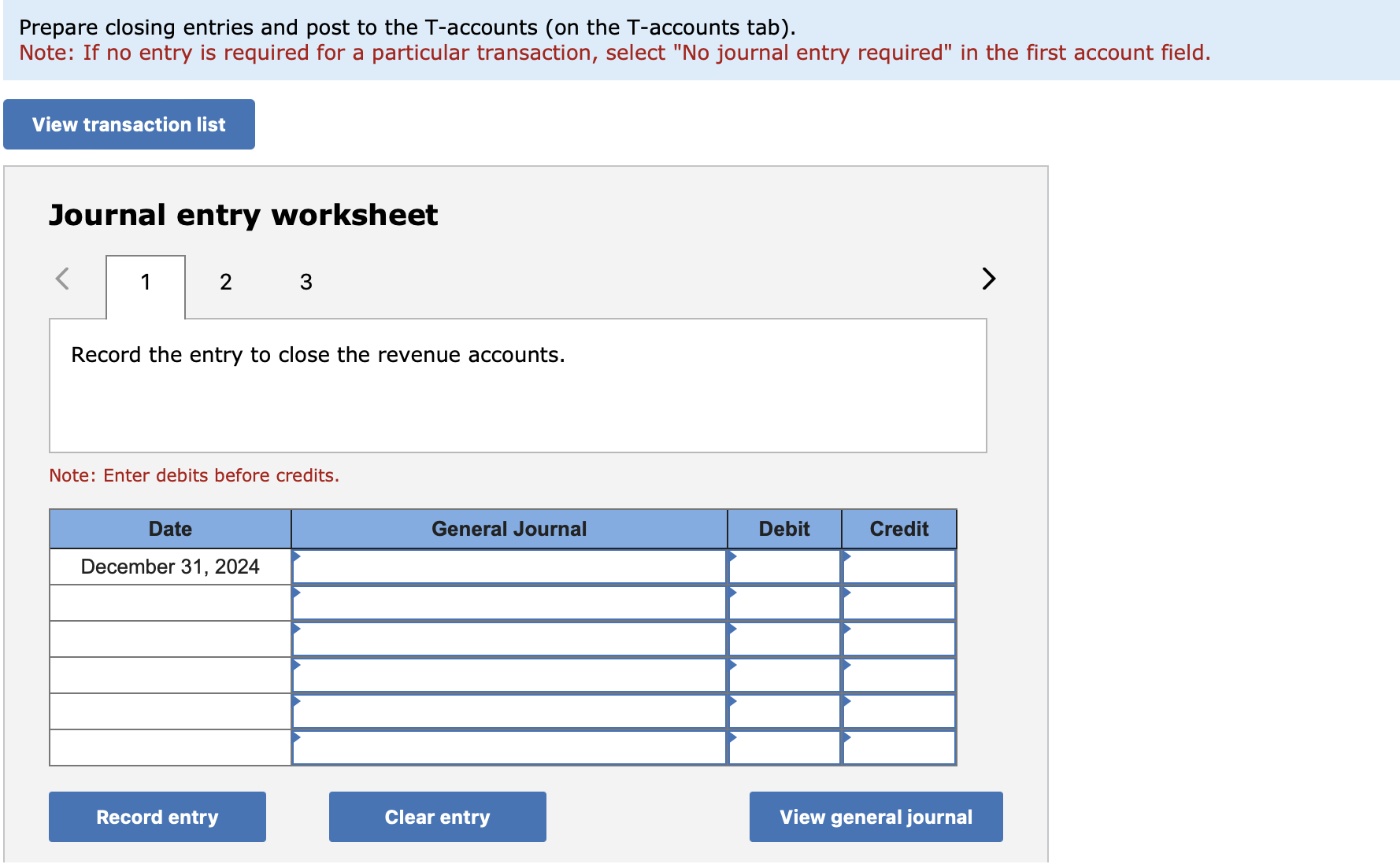 Solved Prepare closing entries and post to the T-accounts | Chegg.com