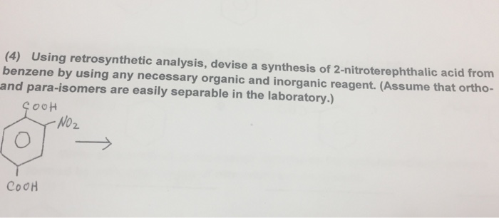 Solved Using retrosynthetic analysis, devise a synthesis of | Chegg.com
